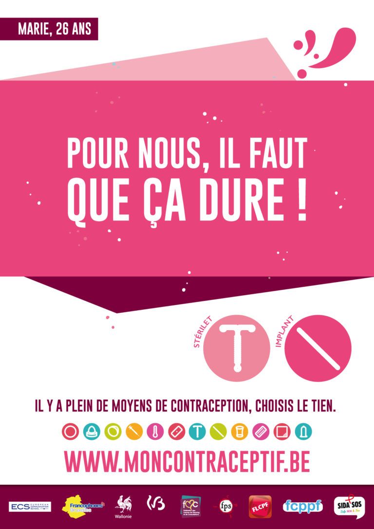 Affiche - En matière de contraception, à chacun son tour de porter un préservatif - Sofelia