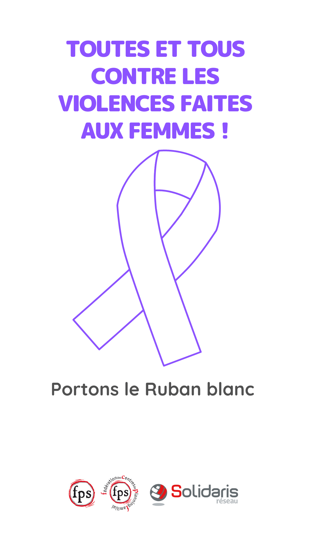 La Fédération des CPF des Soralia et ses Centres, partenaires de la campagne Ruban Blanc 2021 ...